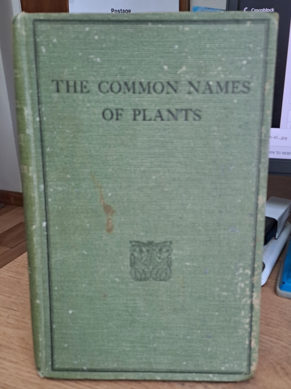 The Common Names of Plants - (Second-Hand) - Silverhill Seeds