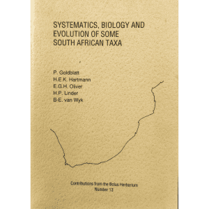 Systematics, Biology and Evolution of some SA taxa - Silverhill Seeds